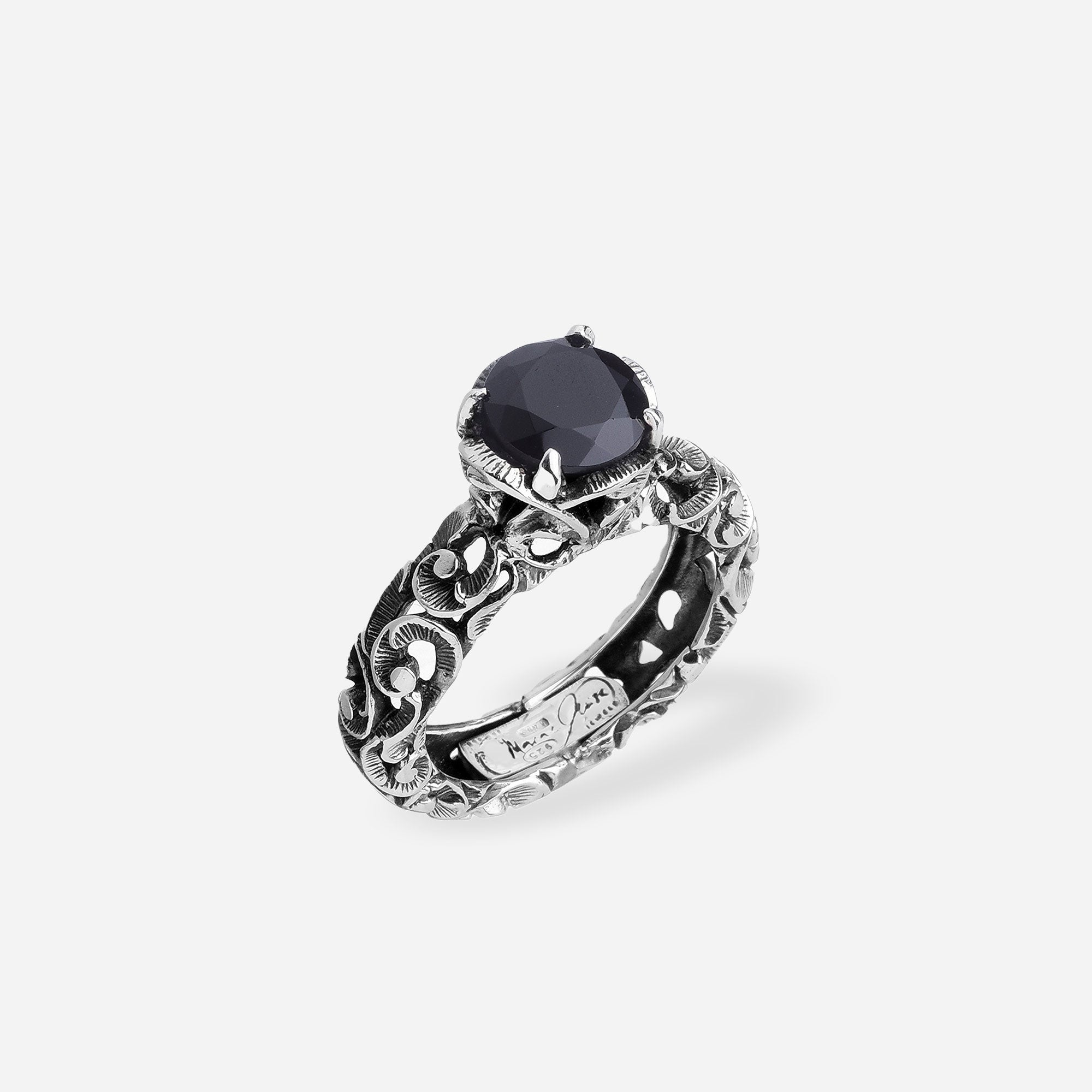 Anello solitario in argento | Maria e Luisa Jewels